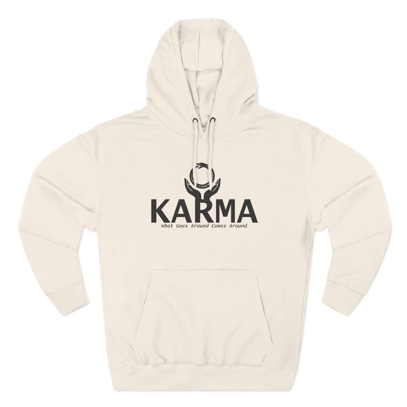 Karma Hoodie — “What Goes Around Comes Around” Premium Unisex Hoodie ...